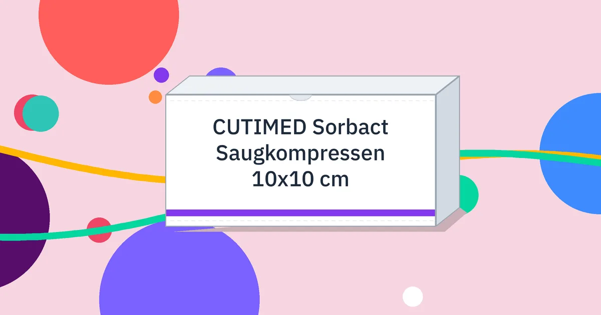 Symbolbild: Packung mit der Aufschrift CUTIMED Sorbact Saugkompressen 10x10 cm (PZN 15590958) – Verfügbarkeit und Bezug in Apotheken in Frankfurt am Main