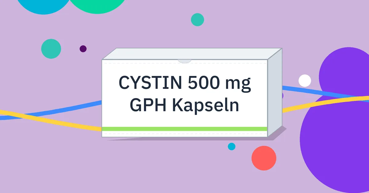 Symbolbild: Packung mit der Aufschrift CYSTIN 500 mg GPH Kapseln (PZN 00131417) – Verfügbarkeit und Bezug in Apotheken in Frankfurt am Main