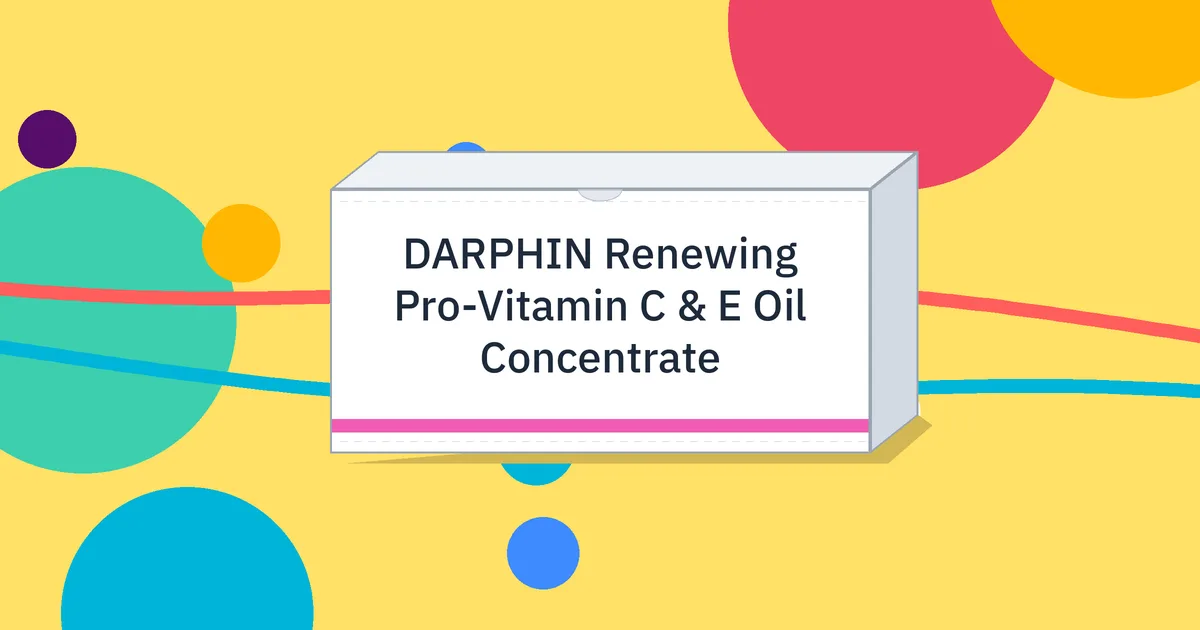 Symbolbild: Packung mit der Aufschrift DARPHIN Renewing Pro-Vitamin C & E Oil Concentrate (PZN 16358927) – Verfügbarkeit und Bezug in Apotheken in Frankfurt am Main