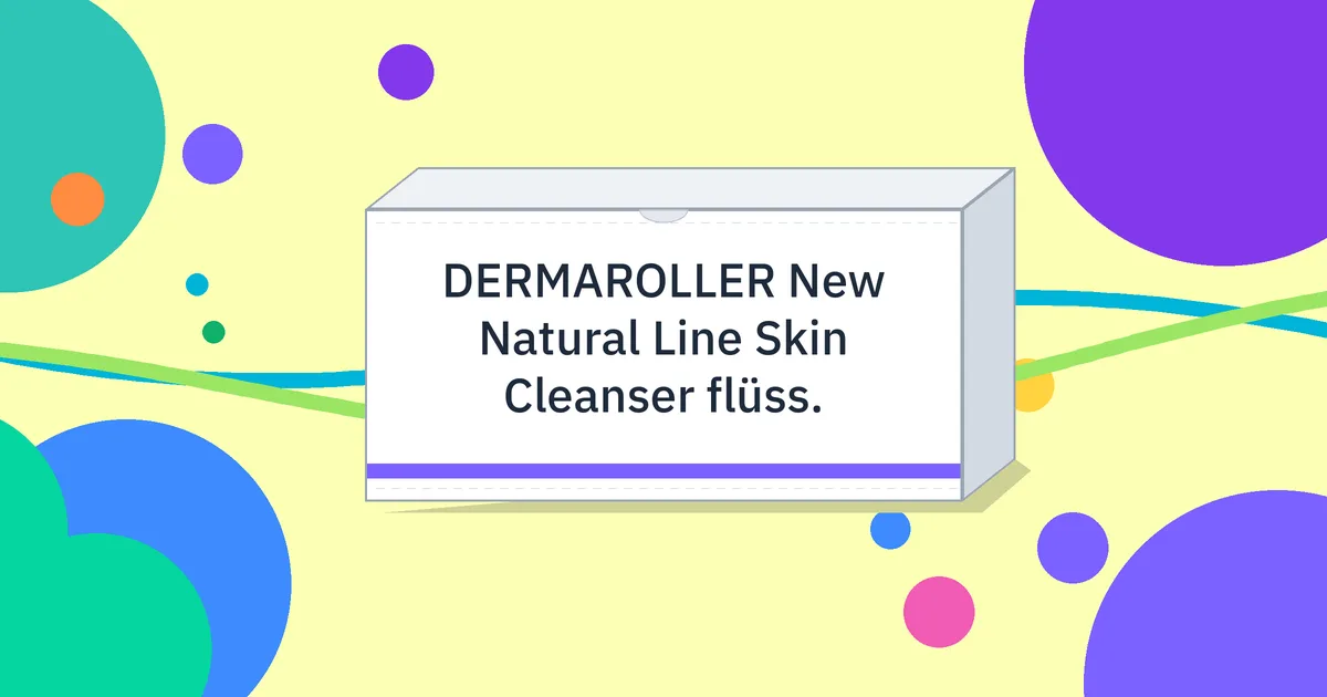 Symbolbild: Packung mit der Aufschrift DERMAROLLER New Natural Line Skin Cleanser flüss. (PZN 16203774) – Verfügbarkeit und Bezug in Apotheken in Frankfurt am Main