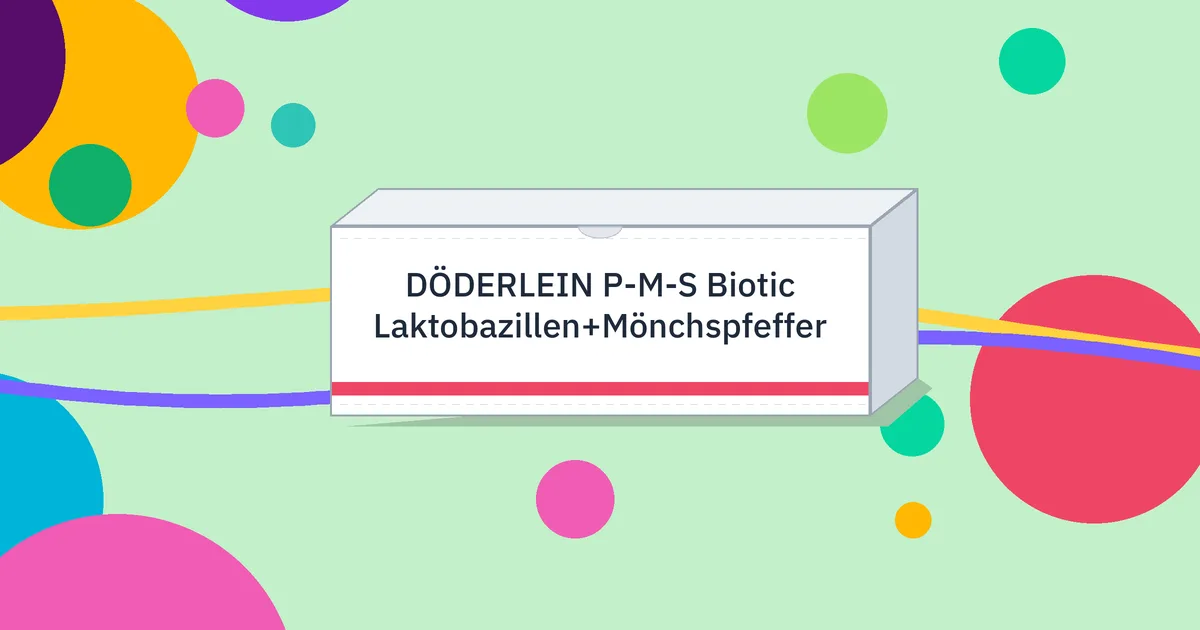 Symbolbild: Packung mit der Aufschrift DÖDERLEIN P-M-S Biotic Laktobazillen+Mönchspfeffer (PZN 19908156) – Verfügbarkeit und Bezug in Apotheken in Frankfurt am Main