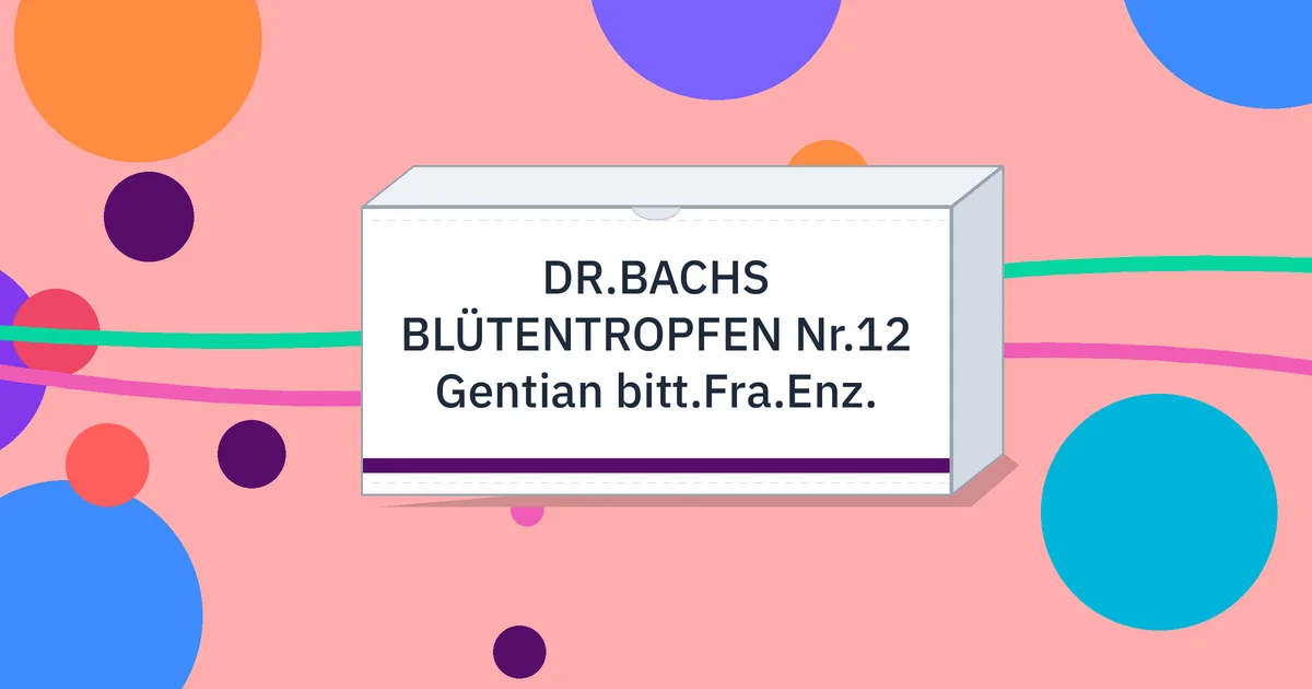 Symbolbild: Packung mit der Aufschrift DR.BACHS BLÜTENTROPFEN Nr.12 Gentian bitt.Fra.Enz. (PZN 17193434) – Verfügbarkeit und Bezug in Apotheken in Frankfurt am Main
