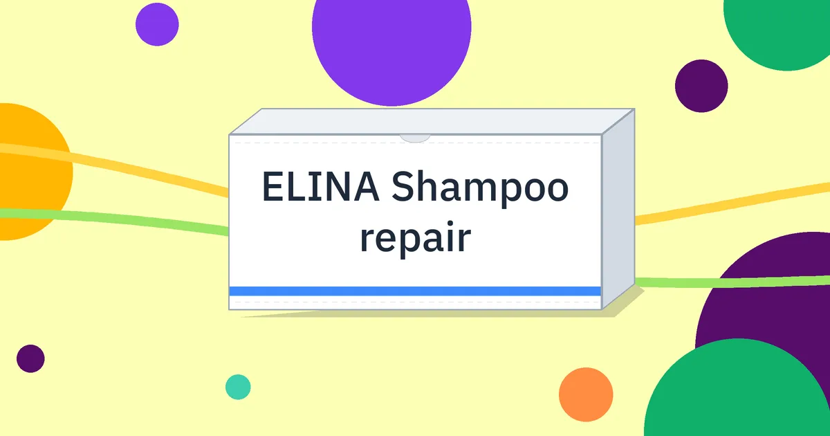 Symbolbild: Packung mit der Aufschrift ELINA Shampoo repair (PZN 10779295) – Verfügbarkeit und Bezug in Apotheken in Frankfurt am Main