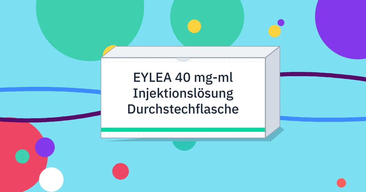 Symbolbild: Packung mit der Aufschrift EYLEA 40 mg-ml Injektionslösung Durchstechflasche (PZN 11532964) – Verfügbarkeit und Bezug in Apotheken in Frankfurt am Main