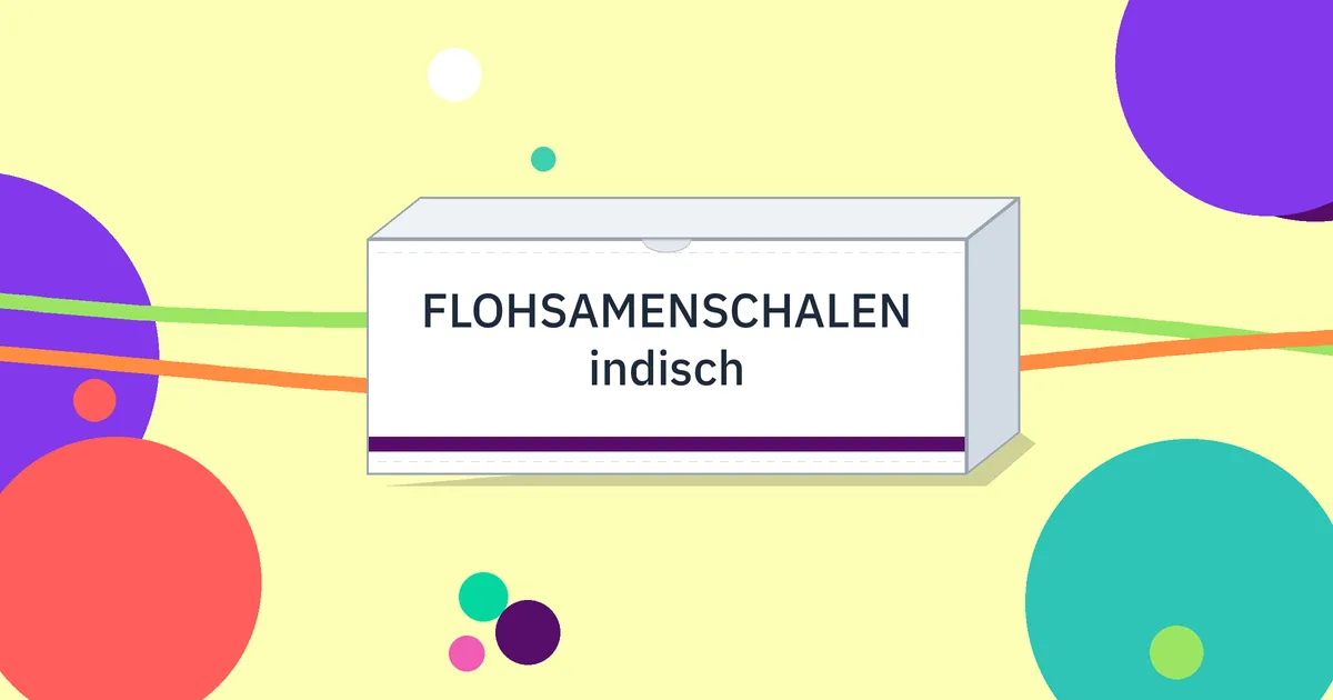 Symbolbild: Packung mit der Aufschrift FLOHSAMENSCHALEN indisch (PZN 12440939) – Verfügbarkeit und Bezug in Apotheken in Frankfurt am Main