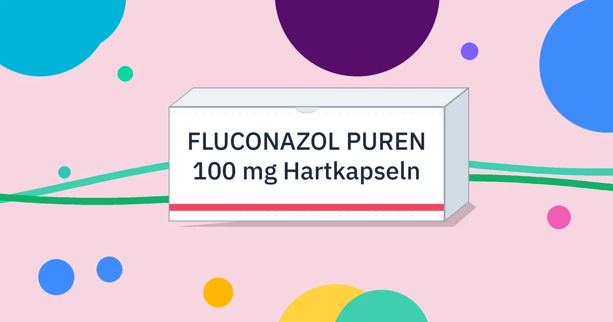 Symbolbild: Packung mit der Aufschrift FLUCONAZOL PUREN 100 mg Hartkapseln (PZN 11354770) – Verfügbarkeit und Bezug in Apotheken in Frankfurt am Main