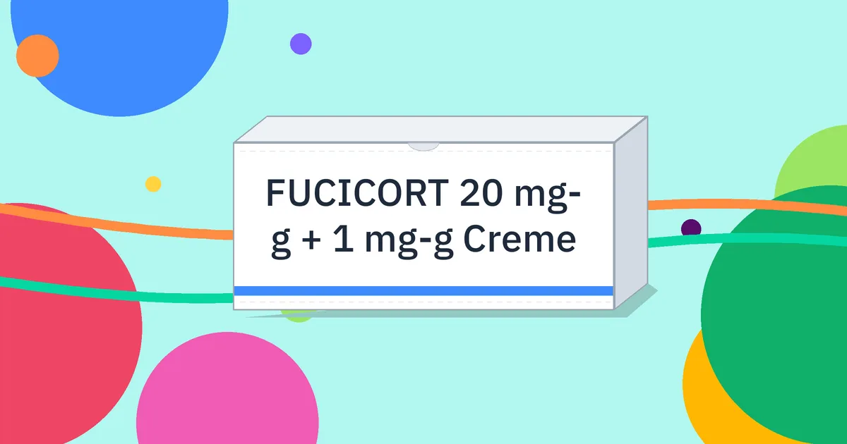 Symbolbild: Packung mit der Aufschrift FUCICORT 20 mg-g + 1 mg-g Creme (PZN 11535566) – Verfügbarkeit und Bezug in Apotheken in Frankfurt am Main