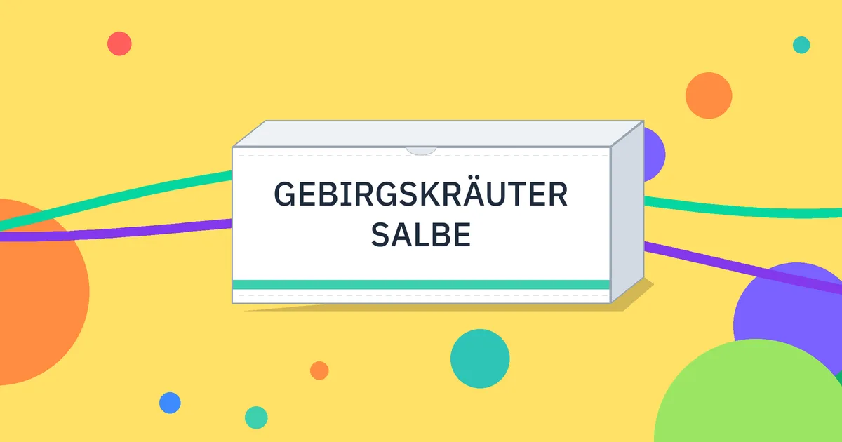 Symbolbild: Packung mit der Aufschrift GEBIRGSKRÄUTER SALBE (PZN 18091210) – Verfügbarkeit und Bezug in Apotheken in Frankfurt am Main