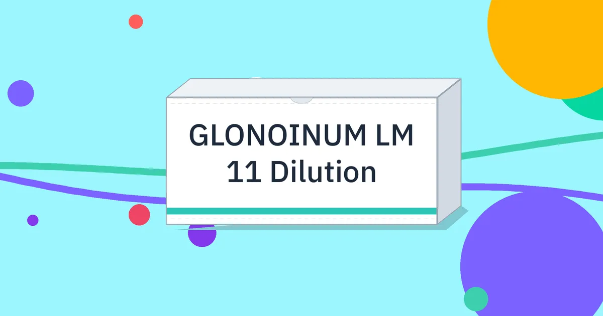Symbolbild: Packung mit der Aufschrift GLONOINUM LM 11 Dilution (PZN 12878972) – Verfügbarkeit und Bezug in Apotheken in Frankfurt am Main