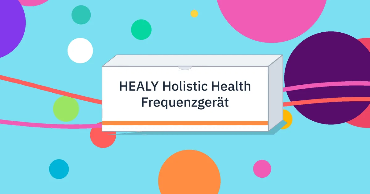 Symbolbild: Packung mit der Aufschrift HEALY Holistic Health Frequenzgerät (PZN 16666675) – Verfügbarkeit und Bezug in Apotheken in Frankfurt am Main