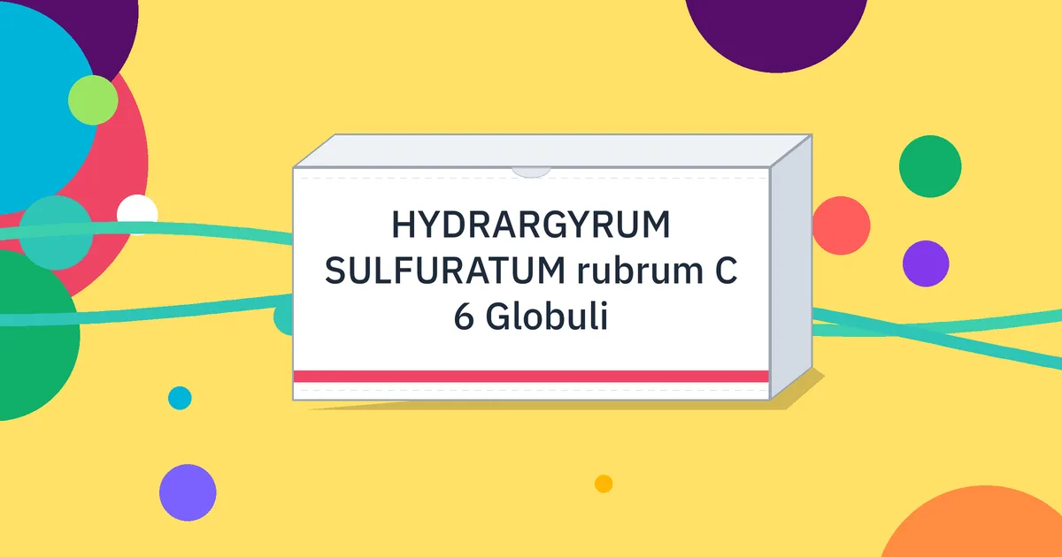 Symbolbild: Packung mit der Aufschrift HYDRARGYRUM SULFURATUM rubrum C 6 Globuli (PZN 16670091) – Verfügbarkeit und Bezug in Apotheken in Frankfurt am Main