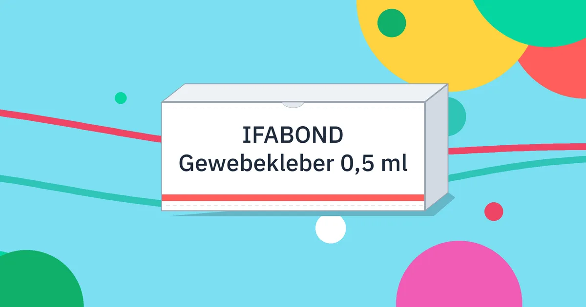 Symbolbild: Packung mit der Aufschrift IFABOND Gewebekleber 0,5 ml (PZN 19724752) – Verfügbarkeit und Bezug in Apotheken in Frankfurt am Main