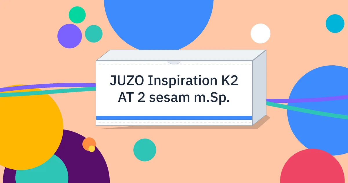 Symbolbild: Packung mit der Aufschrift JUZO Inspiration K2 AT 2 sesam m.Sp. (PZN 14926379) – Verfügbarkeit und Bezug in Apotheken in Frankfurt am Main