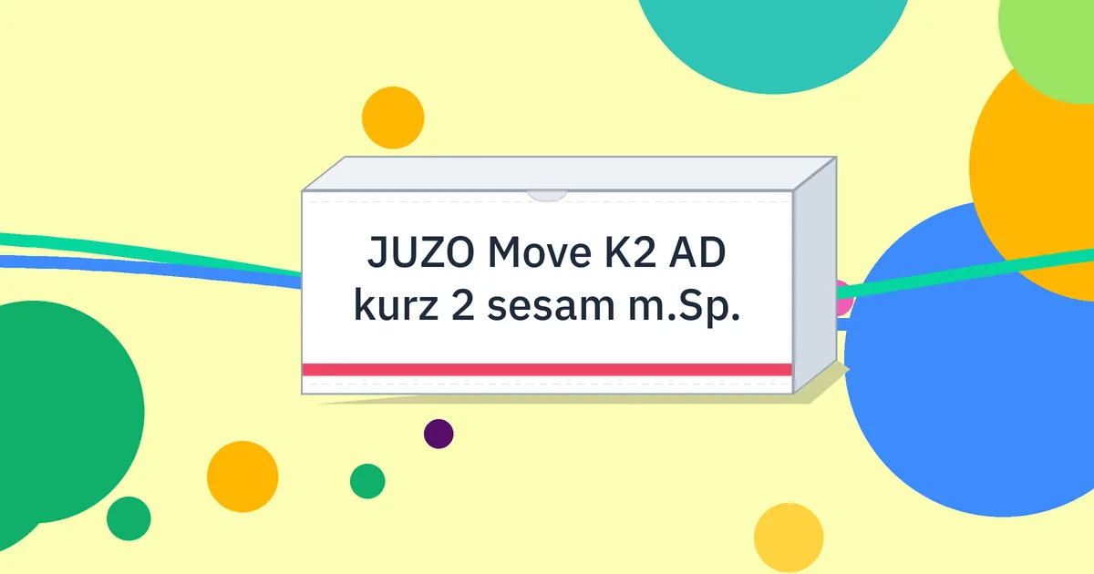 Symbolbild: Packung mit der Aufschrift JUZO Move K2 AD kurz 2 sesam m.Sp. (PZN 18508555) – Verfügbarkeit und Bezug in Apotheken in Frankfurt am Main