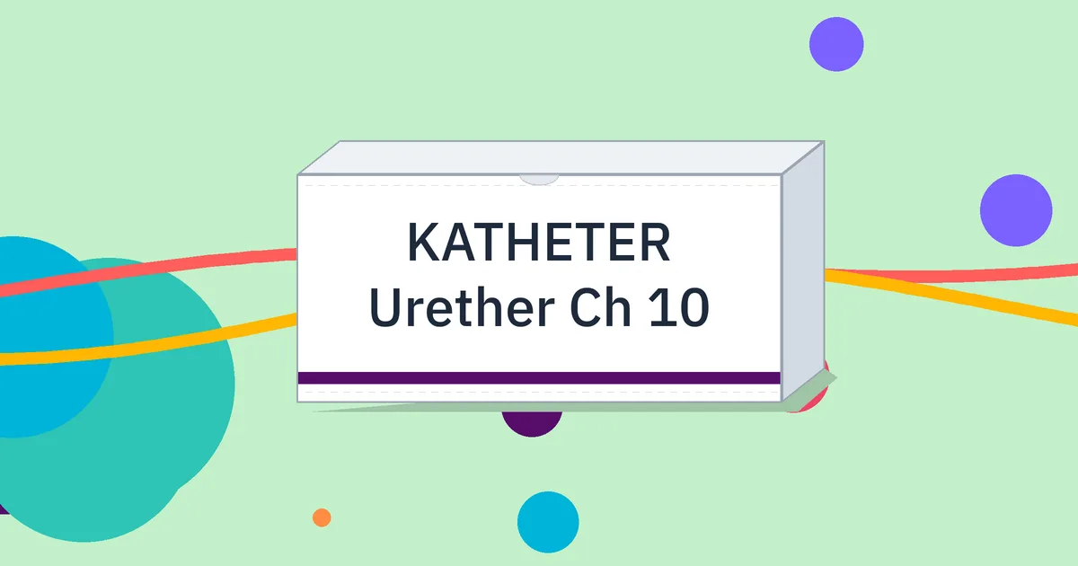 Symbolbild: Packung mit der Aufschrift KATHETER Urether Ch 10 (PZN 02441671) – Verfügbarkeit und Bezug in Apotheken in Frankfurt am Main