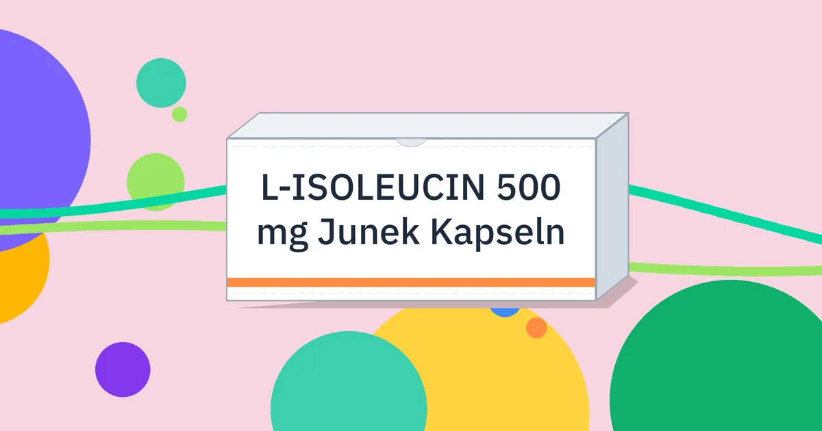 Symbolbild: Packung mit der Aufschrift L-ISOLEUCIN 500 mg Junek Kapseln (PZN 00133652) – Verfügbarkeit und Bezug in Apotheken in Frankfurt am Main