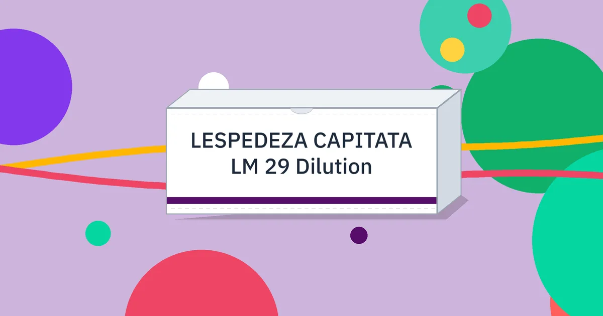 Symbolbild: Packung mit der Aufschrift LESPEDEZA CAPITATA LM 29 Dilution (PZN 13527507) – Verfügbarkeit und Bezug in Apotheken in Frankfurt am Main