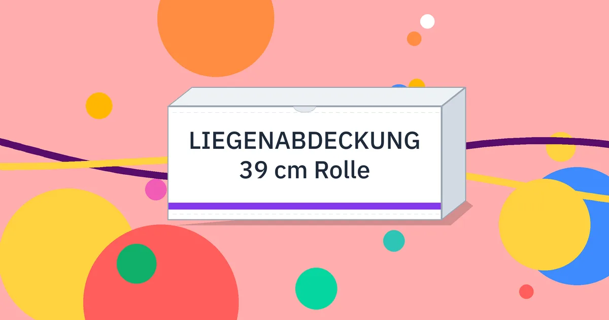 Symbolbild: Packung mit der Aufschrift LIEGENABDECKUNG 39 cm Rolle (PZN 16214832) – Verfügbarkeit und Bezug in Apotheken in Frankfurt am Main