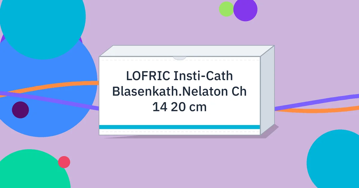 Symbolbild: Packung mit der Aufschrift LOFRIC Insti-Cath Blasenkath.Nelaton Ch 14 20 cm (PZN 17309411) – Verfügbarkeit und Bezug in Apotheken in Frankfurt am Main