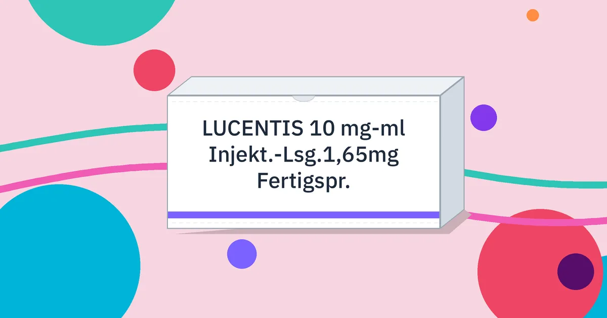 Symbolbild: Packung mit der Aufschrift LUCENTIS 10 mg-ml Injekt.-Lsg.1,65mg Fertigspr. (PZN 06563810) – Verfügbarkeit und Bezug in Apotheken in Frankfurt am Main