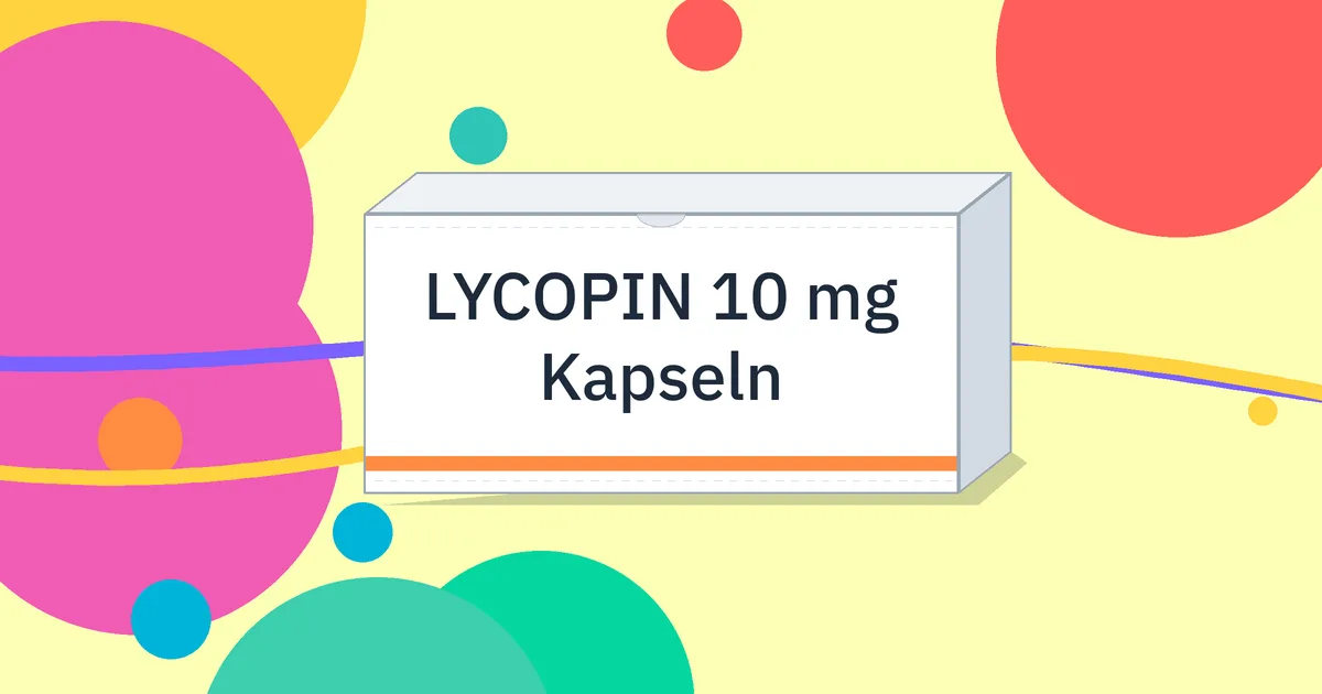 Symbolbild: Packung mit der Aufschrift LYCOPIN 10 mg Kapseln (PZN 11112268) – Verfügbarkeit und Bezug in Apotheken in Frankfurt am Main