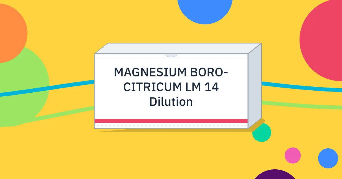 Symbolbild: Packung mit der Aufschrift MAGNESIUM BORO-CITRICUM LM 14 Dilution (PZN 12936617) – Verfügbarkeit und Bezug in Apotheken in Frankfurt am Main