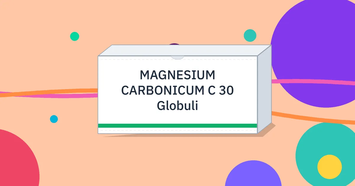 Symbolbild: Packung mit der Aufschrift MAGNESIUM CARBONICUM C 30 Globuli (PZN 02926670) – Verfügbarkeit und Bezug in Apotheken in Frankfurt am Main
