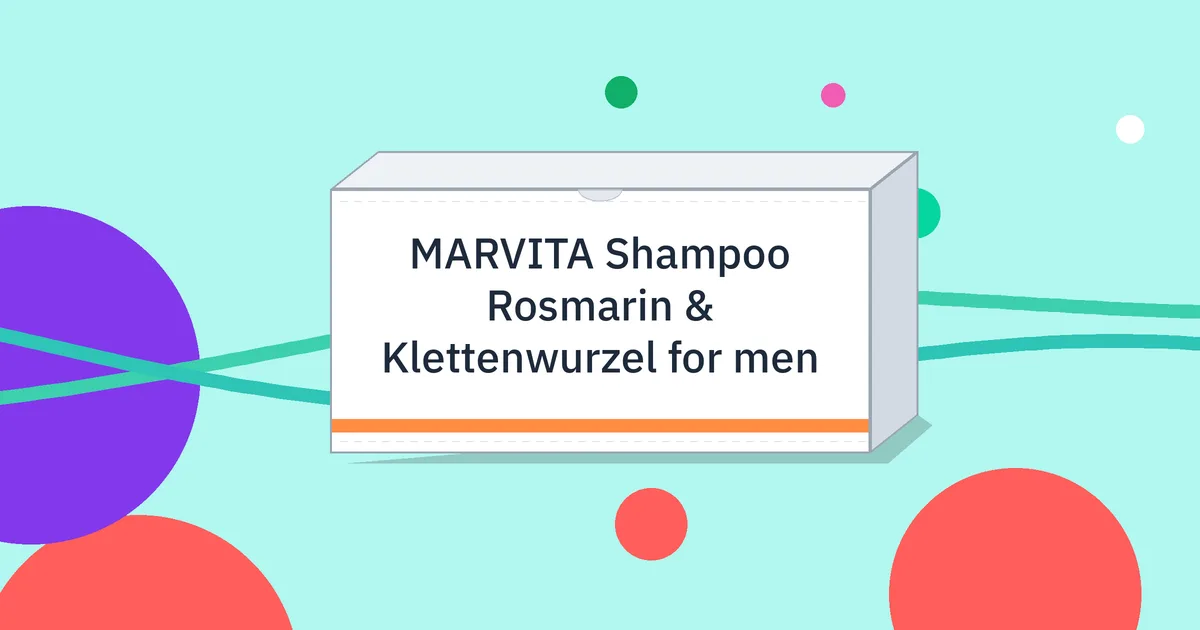 Symbolbild: Packung mit der Aufschrift MARVITA Shampoo Rosmarin & Klettenwurzel for men (PZN 11331680) – Verfügbarkeit und Bezug in Apotheken in Frankfurt am Main
