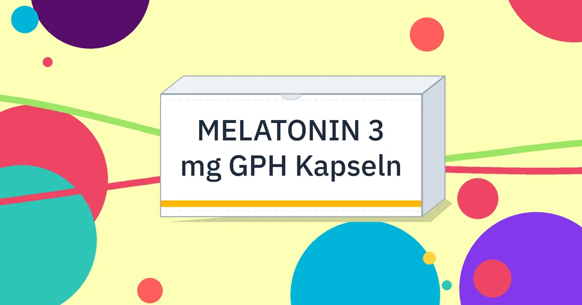Symbolbild: Packung mit der Aufschrift MELATONIN 3 mg GPH Kapseln (PZN 11239141) – Verfügbarkeit und Bezug in Apotheken in Frankfurt am Main