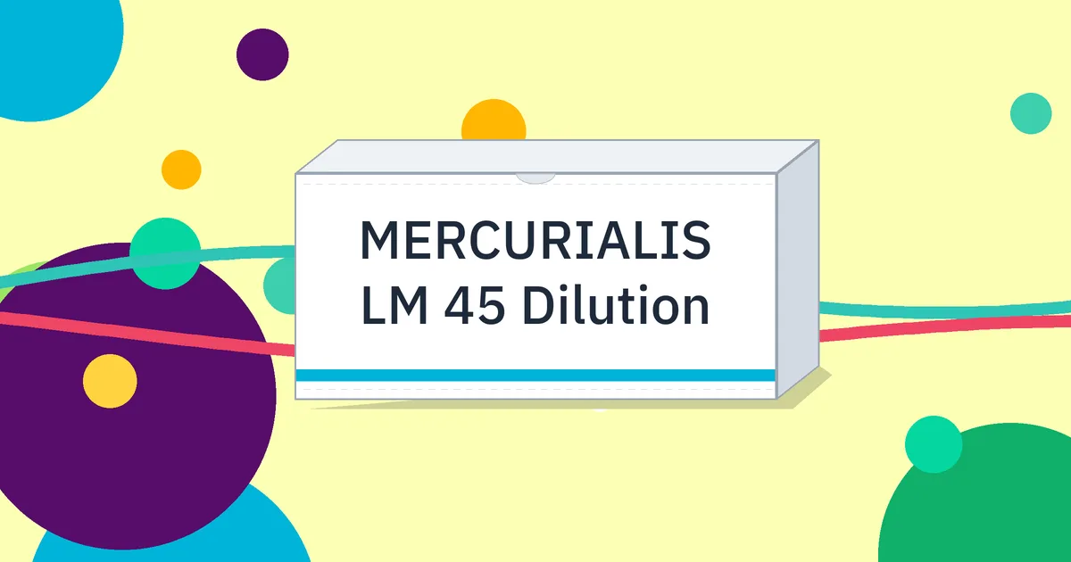 Symbolbild: Packung mit der Aufschrift MERCURIALIS LM 45 Dilution (PZN 12948081) – Verfügbarkeit und Bezug in Apotheken in Frankfurt am Main