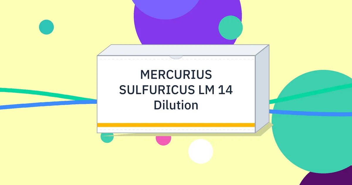 Symbolbild: Packung mit der Aufschrift MERCURIUS SULFURICUS LM 14 Dilution (PZN 12954549) – Verfügbarkeit und Bezug in Apotheken in Frankfurt am Main