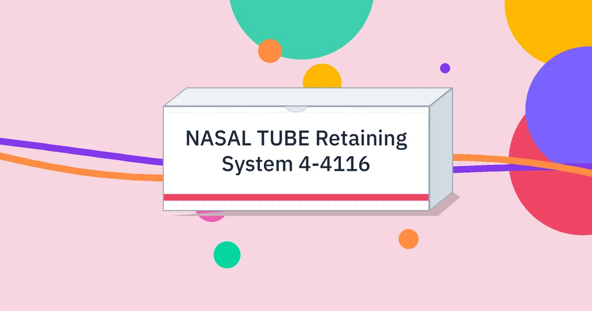 Symbolbild: Packung mit der Aufschrift NASAL TUBE Retaining System 4-4116 (PZN 14344832) – Verfügbarkeit und Bezug in Apotheken in Frankfurt am Main