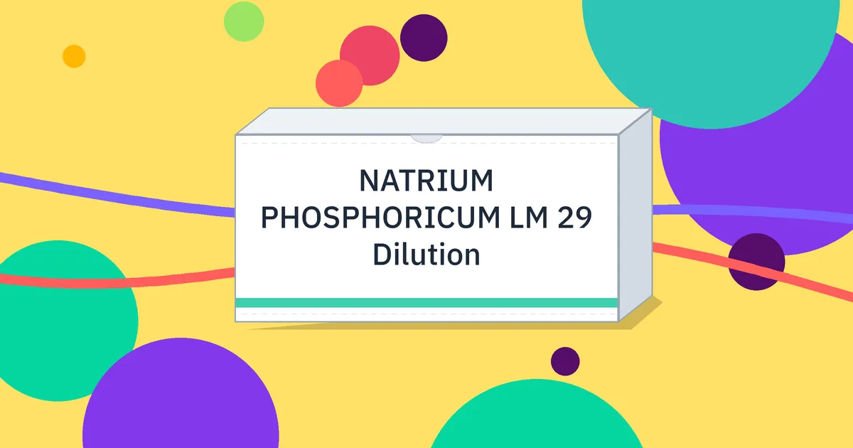 Symbolbild: Packung mit der Aufschrift NATRIUM PHOSPHORICUM LM 29 Dilution (PZN 12966274) – Verfügbarkeit und Bezug in Apotheken in Frankfurt am Main