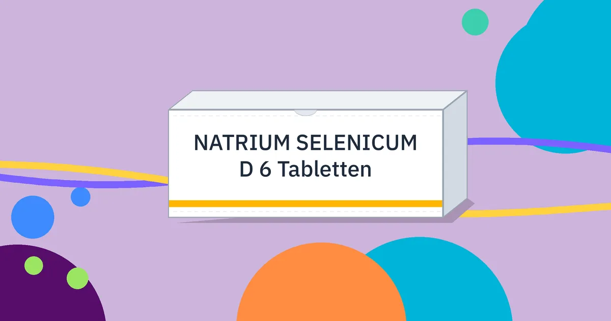 Symbolbild: Packung mit der Aufschrift NATRIUM SELENICUM D 6 Tabletten (PZN 07175435) – Verfügbarkeit und Bezug in Apotheken in Frankfurt am Main