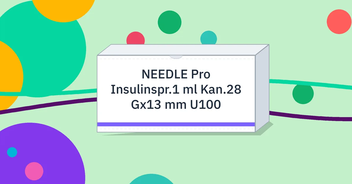 Symbolbild: Packung mit der Aufschrift NEEDLE Pro Insulinspr.1 ml Kan.28 Gx13 mm U100 (PZN 09106639) – Verfügbarkeit und Bezug in Apotheken in Frankfurt am Main
