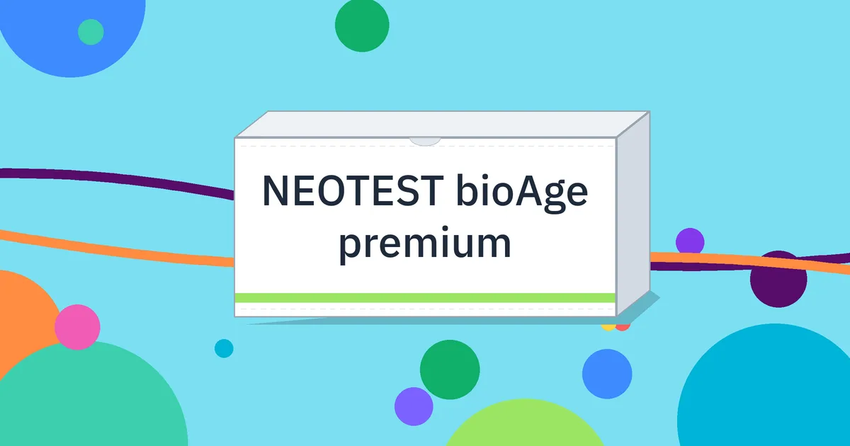Symbolbild: Packung mit der Aufschrift NEOTEST bioAge premium (PZN 18024426) – Verfügbarkeit und Bezug in Apotheken in Frankfurt am Main