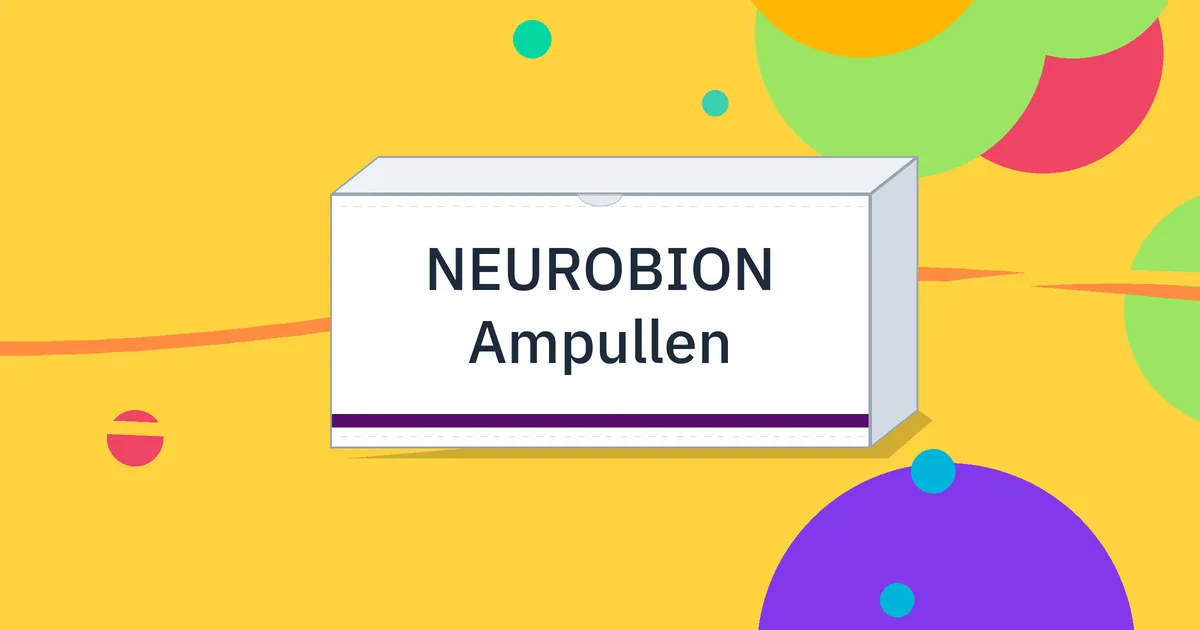Symbolbild: Packung mit der Aufschrift NEUROBION Ampullen (PZN 03394011) – Verfügbarkeit und Bezug in Apotheken in Frankfurt am Main