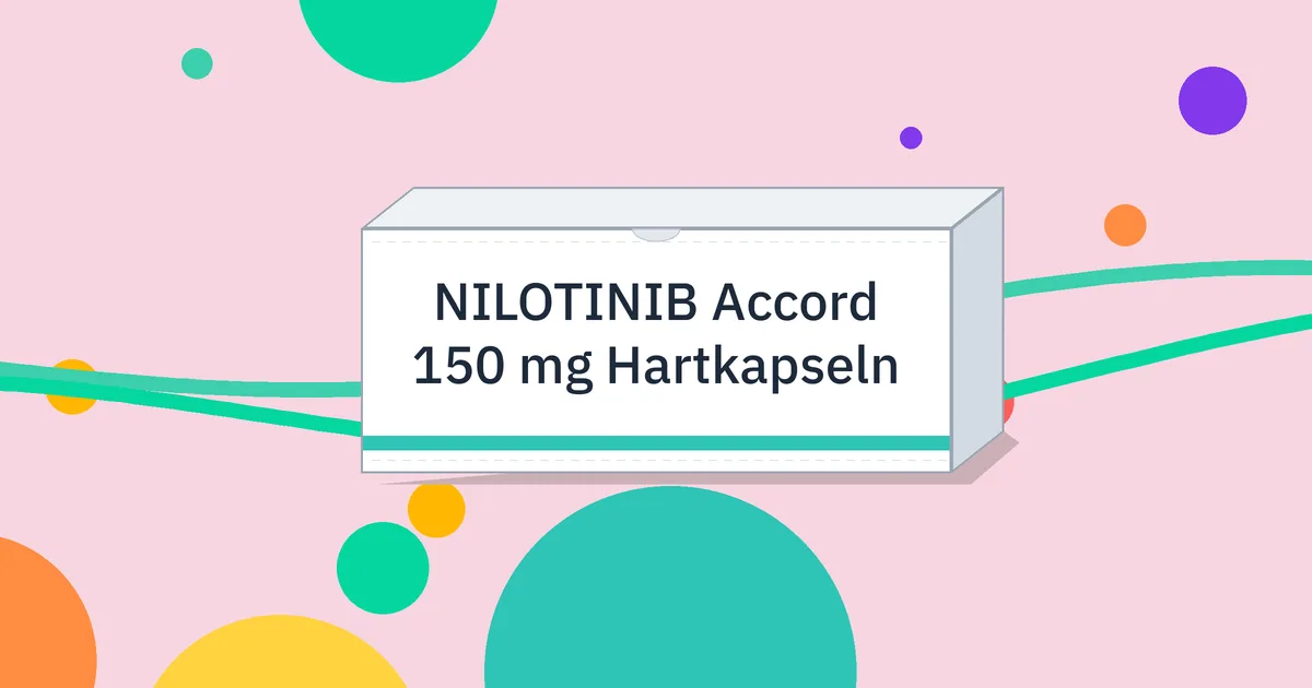 Symbolbild: Packung mit der Aufschrift NILOTINIB Accord 150 mg Hartkapseln (PZN 20043129) – Verfügbarkeit und Bezug in Apotheken in Frankfurt am Main