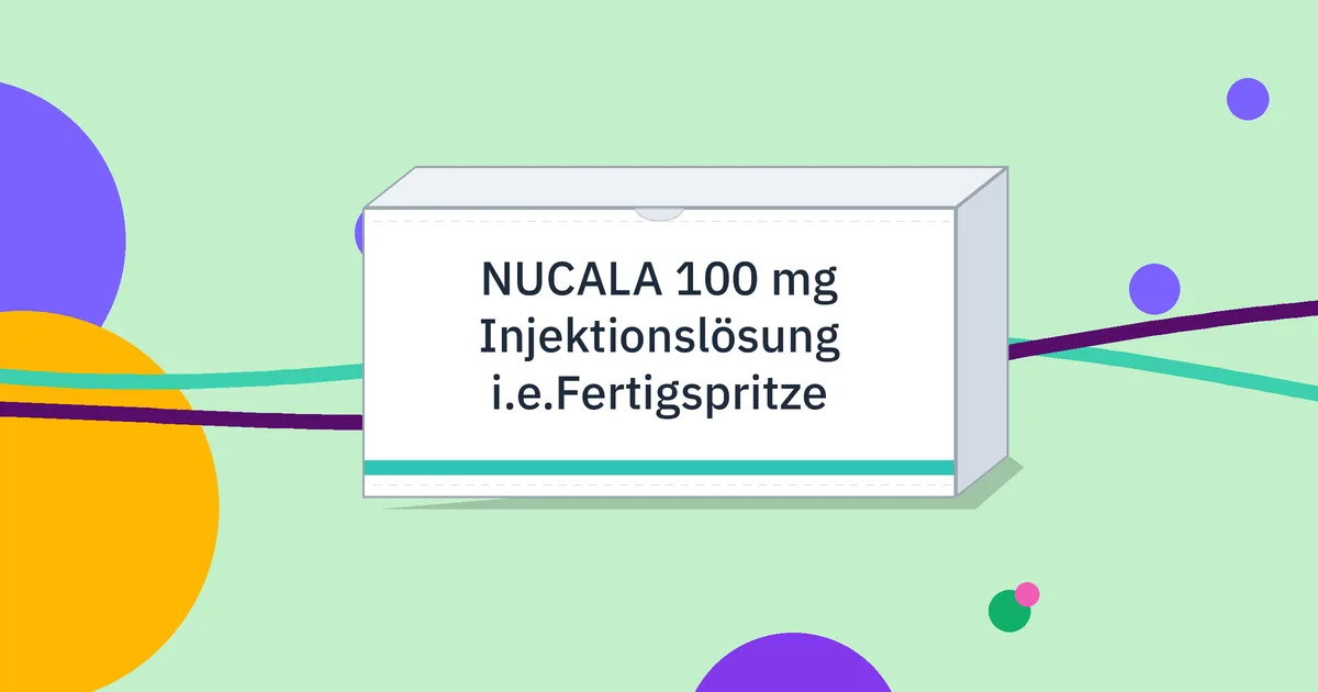 Symbolbild: Packung mit der Aufschrift NUCALA 100 mg Injektionslösung i.e.Fertigspritze (PZN 16820768) – Verfügbarkeit und Bezug in Apotheken in Frankfurt am Main