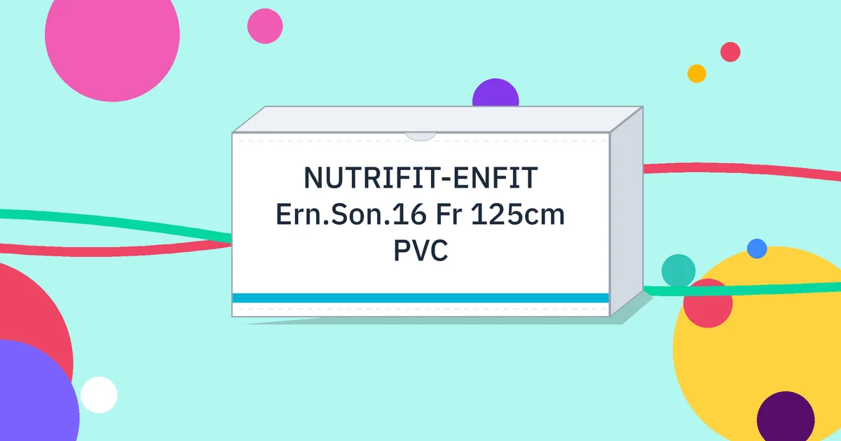 Symbolbild: Packung mit der Aufschrift NUTRIFIT-ENFIT Ern.Son.16 Fr 125cm PVC (PZN 14173655) – Verfügbarkeit und Bezug in Apotheken in Frankfurt am Main