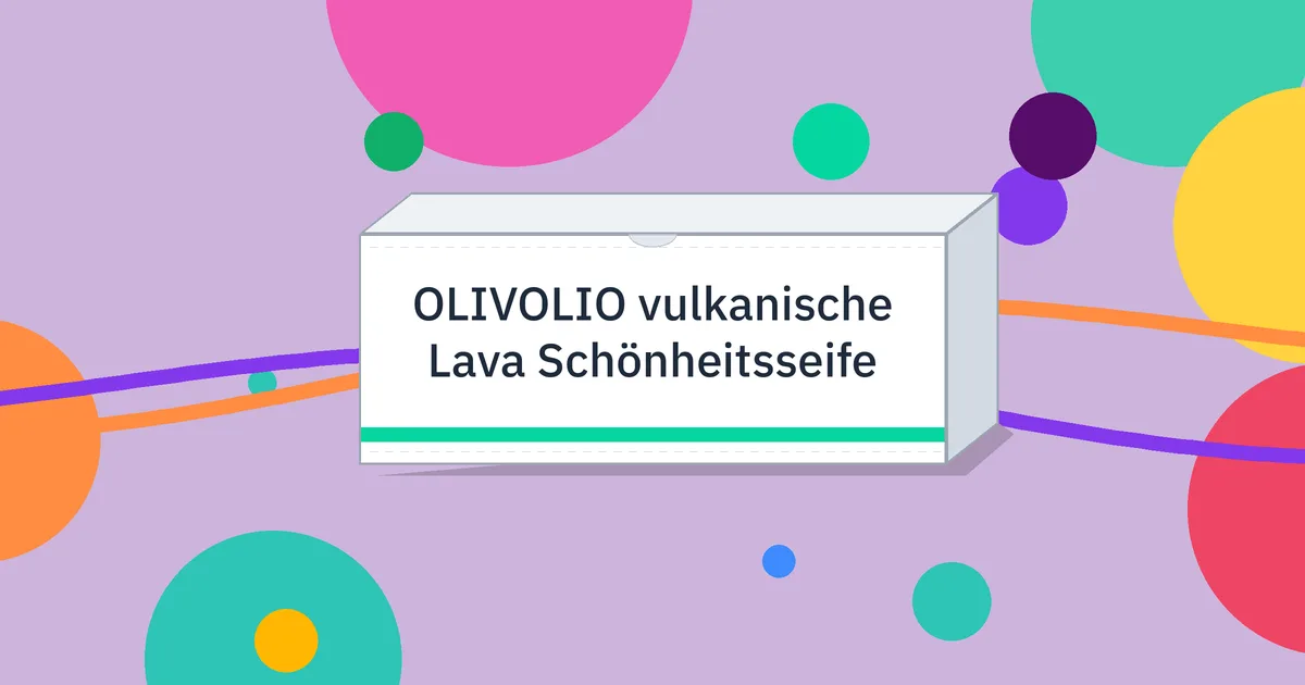 Symbolbild: Packung mit der Aufschrift OLIVOLIO vulkanische Lava Schönheitsseife (PZN 17910806) – Verfügbarkeit und Bezug in Apotheken in Frankfurt am Main