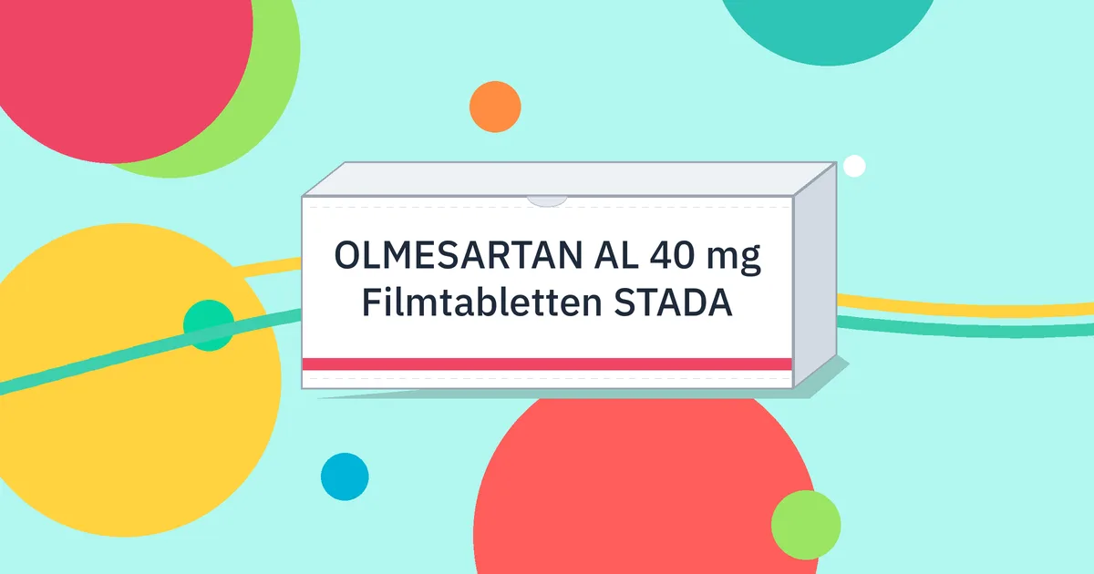 Symbolbild: Packung mit der Aufschrift OLMESARTAN AL 40 mg Filmtabletten STADA (PZN 19818909) – Verfügbarkeit und Bezug in Apotheken in Frankfurt am Main