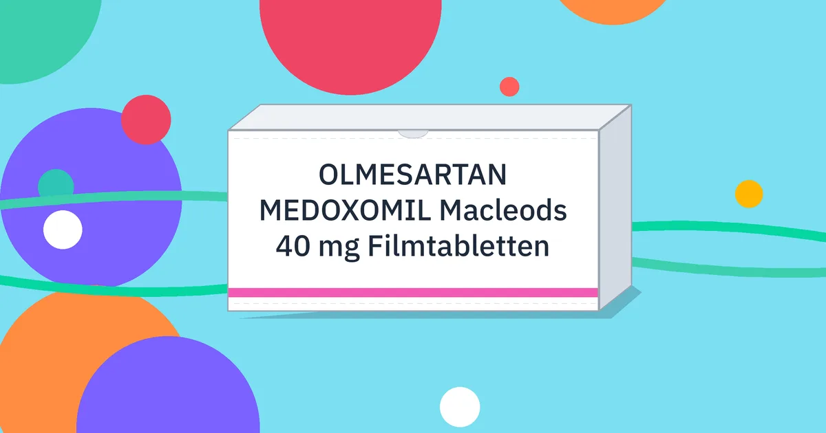 Symbolbild: Packung mit der Aufschrift OLMESARTAN MEDOXOMIL Macleods 40 mg Filmtabletten (PZN 16012005) – Verfügbarkeit und Bezug in Apotheken in Frankfurt am Main