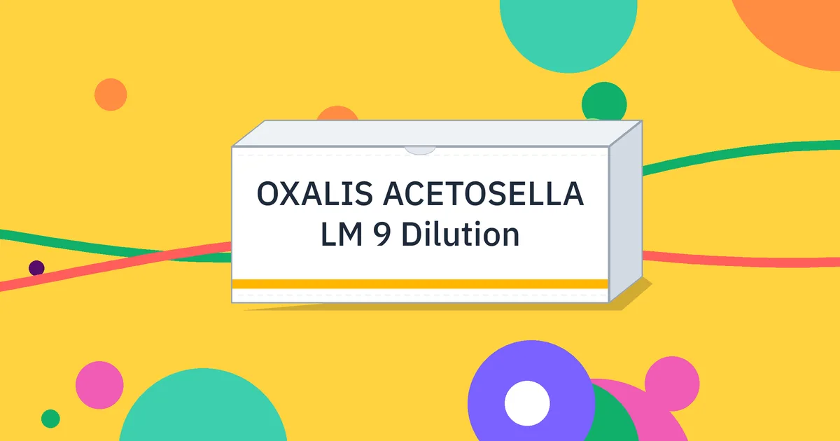 Symbolbild: Packung mit der Aufschrift OXALIS ACETOSELLA LM 9 Dilution (PZN 13628906) – Verfügbarkeit und Bezug in Apotheken in Frankfurt am Main