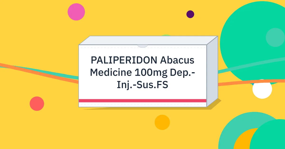 Symbolbild: Packung mit der Aufschrift PALIPERIDON Abacus Medicine 100mg Dep.-Inj.-Sus.FS (PZN 18831635) – Verfügbarkeit und Bezug in Apotheken in Frankfurt am Main