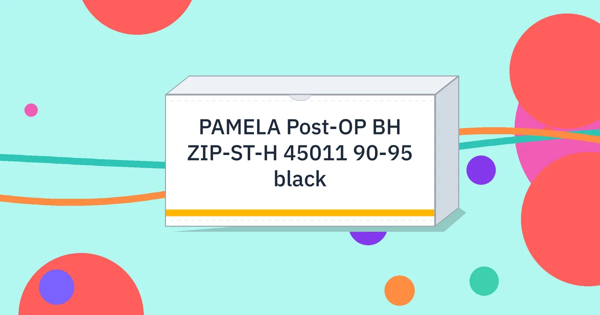 Symbolbild: Packung mit der Aufschrift PAMELA Post-OP BH ZIP-ST-H 45011 90-95 black (PZN 18711500) – Verfügbarkeit und Bezug in Apotheken in Frankfurt am Main