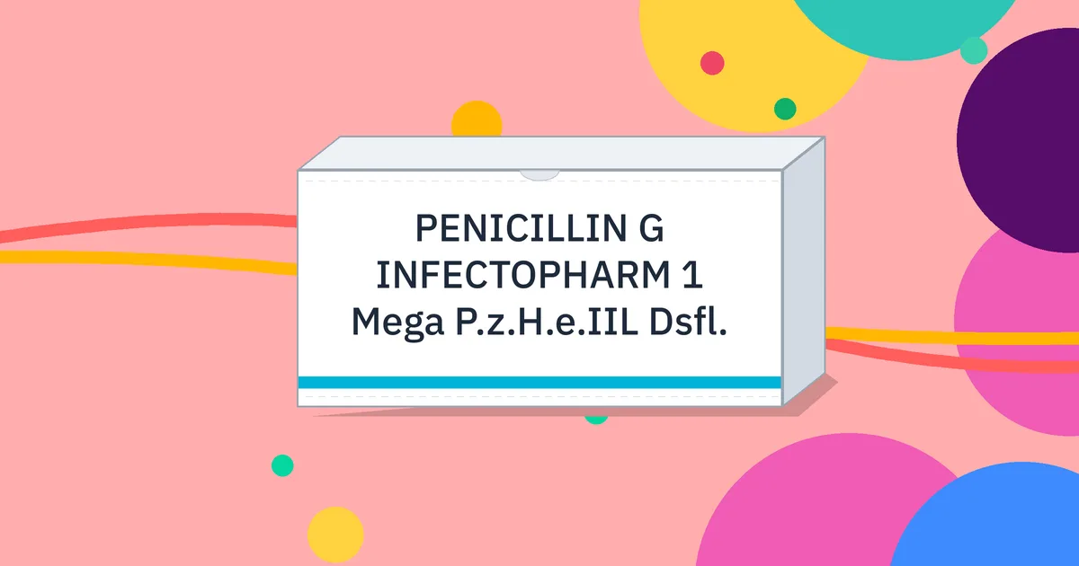 Symbolbild: Packung mit der Aufschrift PENICILLIN G INFECTOPHARM 1 Mega P.z.H.e.IIL Dsfl. (PZN 12602767) – Verfügbarkeit und Bezug in Apotheken in Frankfurt am Main