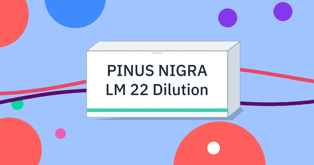 Symbolbild: Packung mit der Aufschrift PINUS NIGRA LM 22 Dilution (PZN 13642639) – Verfügbarkeit und Bezug in Apotheken in Frankfurt am Main
