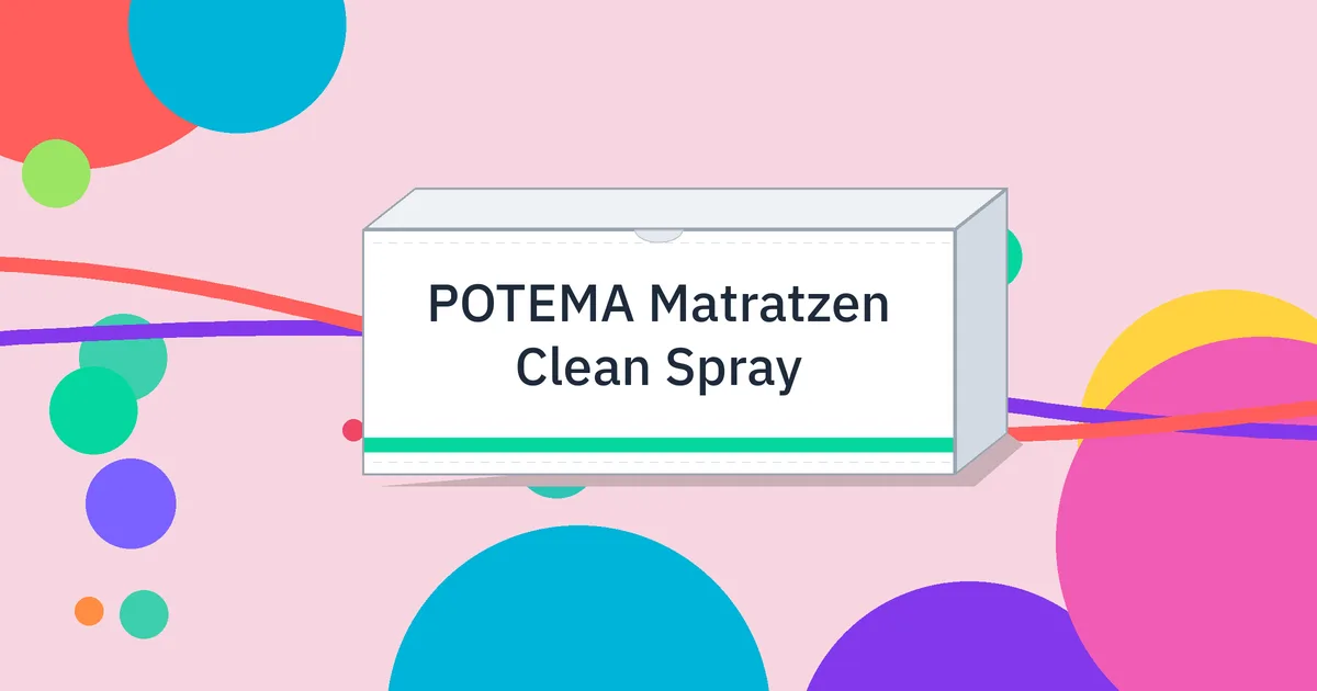 Symbolbild: Packung mit der Aufschrift POTEMA Matratzen Clean Spray (PZN 00660222) – Verfügbarkeit und Bezug in Apotheken in Frankfurt am Main