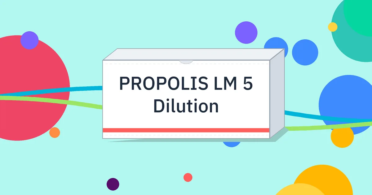 Symbolbild: Packung mit der Aufschrift PROPOLIS LM 5 Dilution (PZN 13044536) – Verfügbarkeit und Bezug in Apotheken in Frankfurt am Main